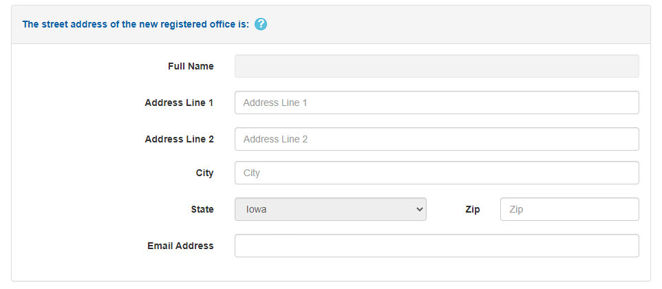 How do I change my registered office? | Fast Track Filing Resource Center