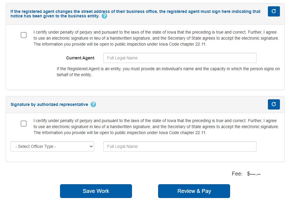 How do I change my registered office? | Fast Track Filing Resource Center