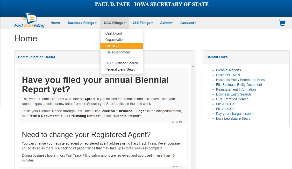 How do I file a UCC-1? | Fast Track Filing Resource Center